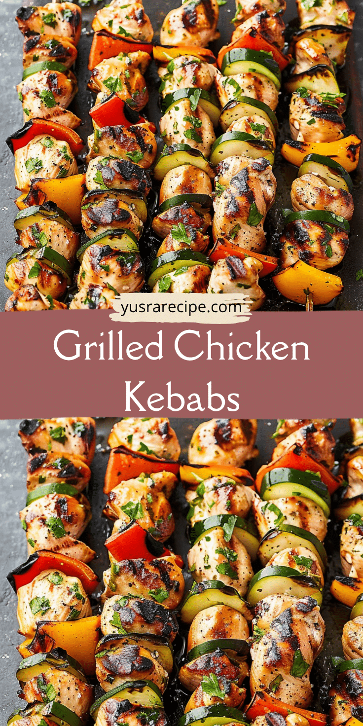 Grilled Chicken Kebabs - Yusra Recipe