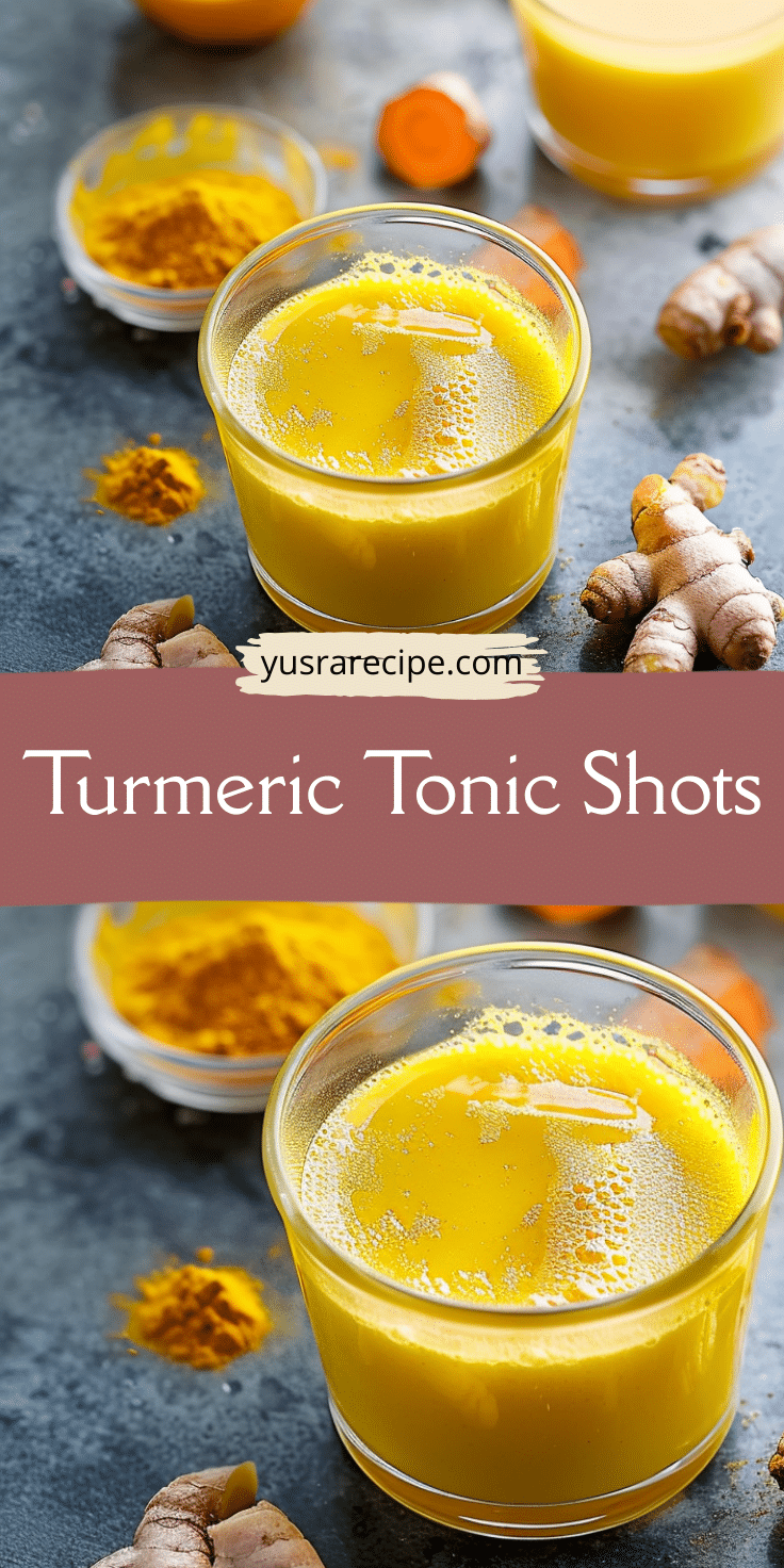 Easy Ginger Turmeric Shots - Yusra Recipe