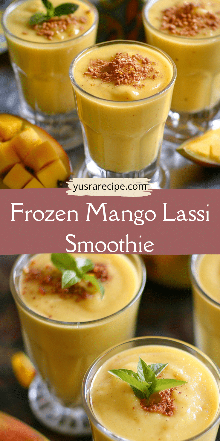 Mango Lassi with Frozen Mango - Yusra Recipe