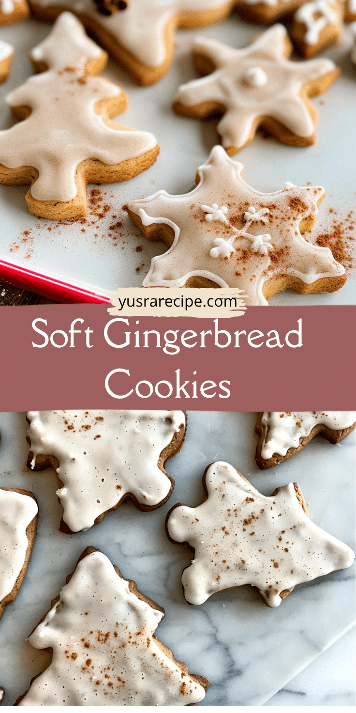 Soft Gingerbread Cookies With Cinnamon Icing - Yusra Recipe