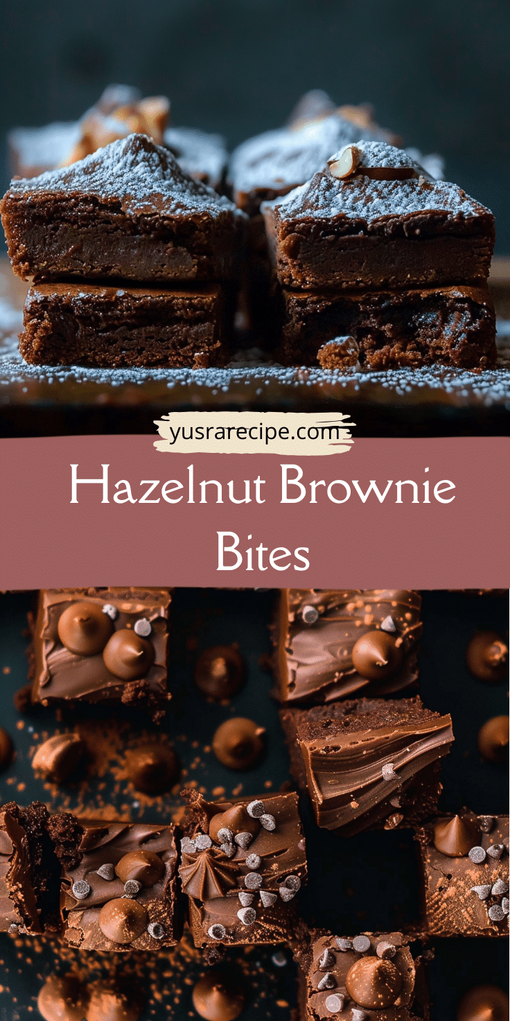 Hazelnut Brownie Bites - Yusra Recipe
